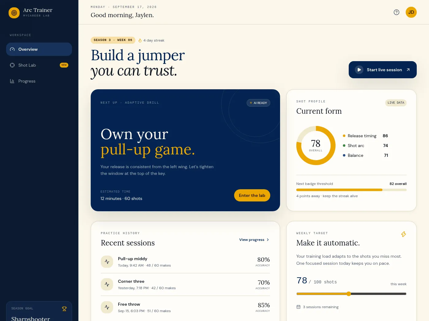 AI Basketball Shot Trainer