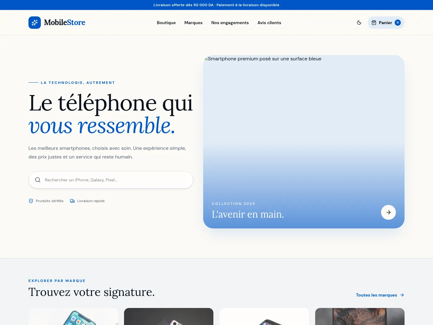 MobileStore E-Commerce Site