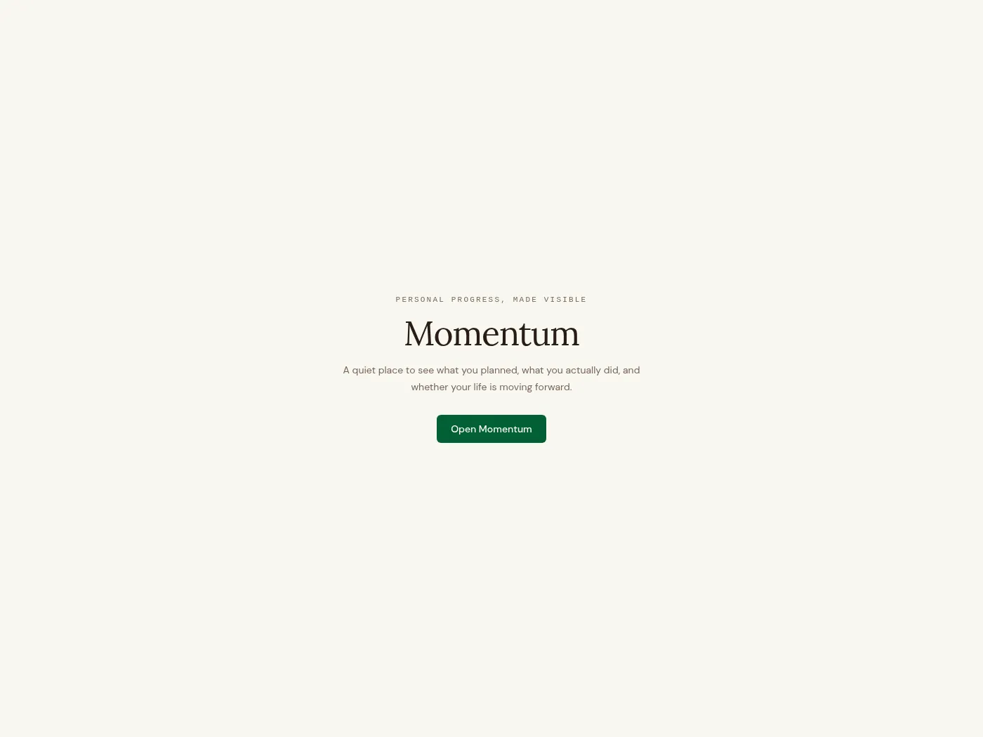 Momentum Life Progress App