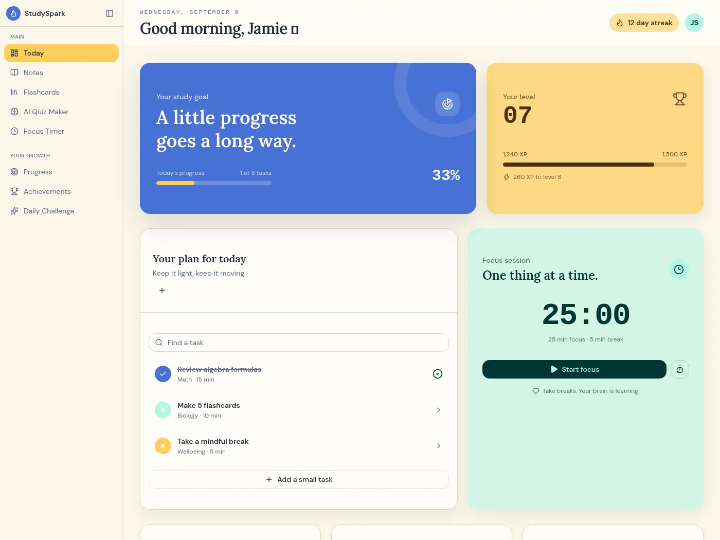 StudySpark Student App
