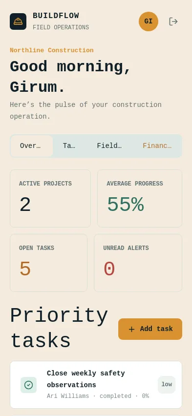 BuildFlow Mobile