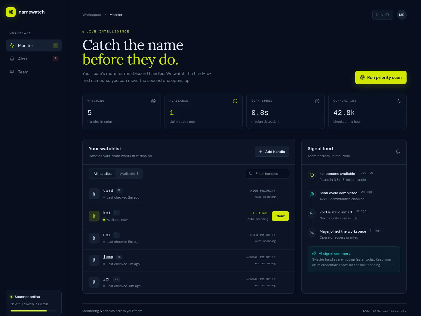 Discord Name Sniper