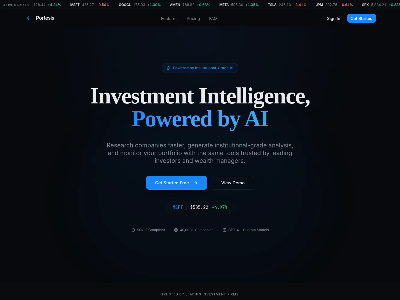 Portesis AI Portal