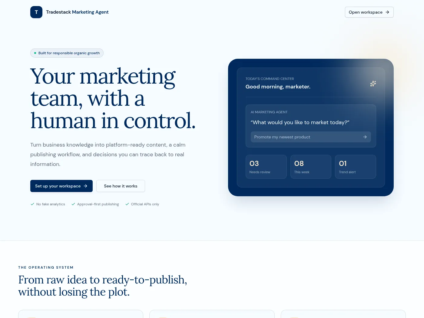 Tradestack Marketing Agent