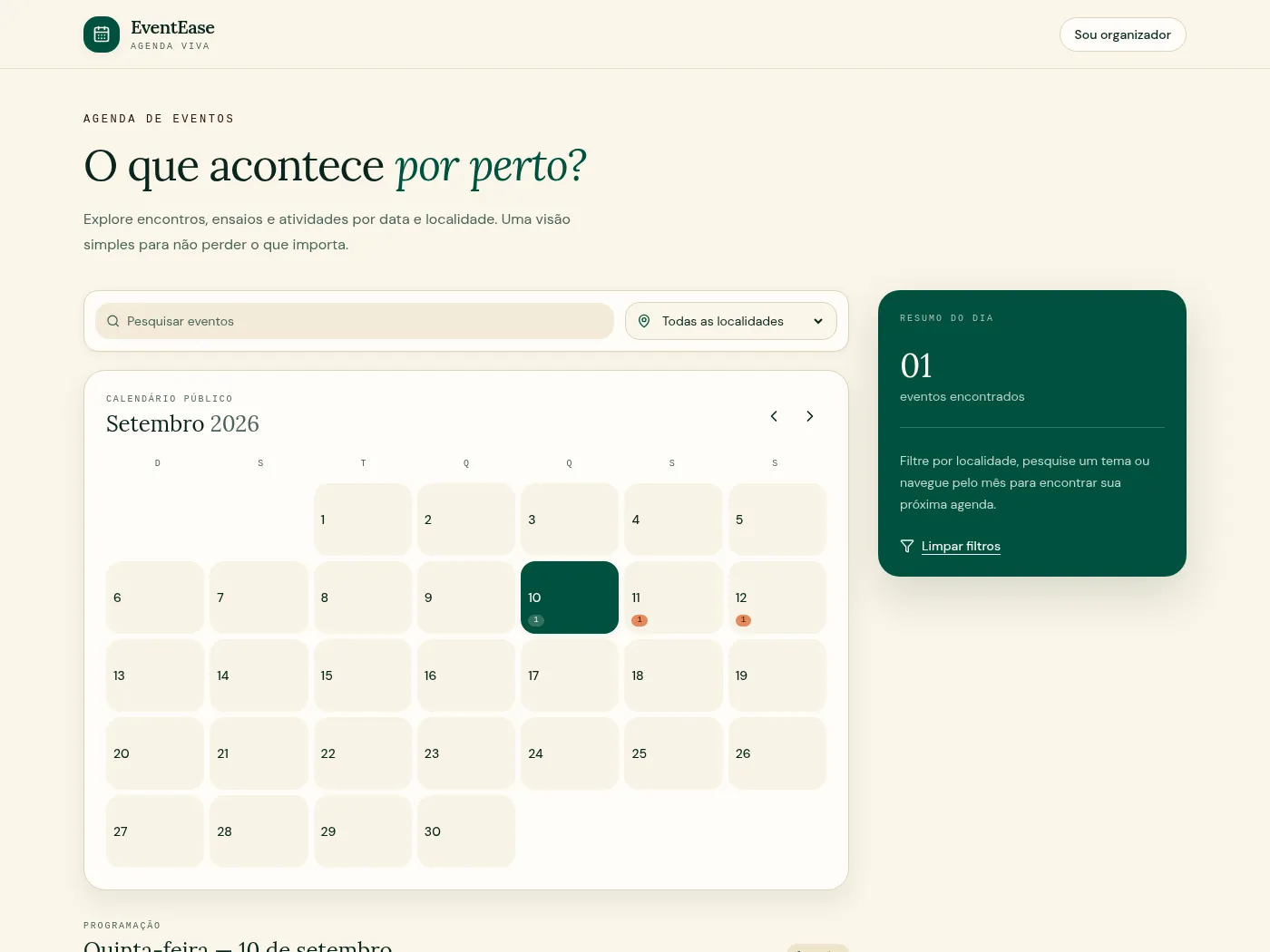 EventEase Scheduler