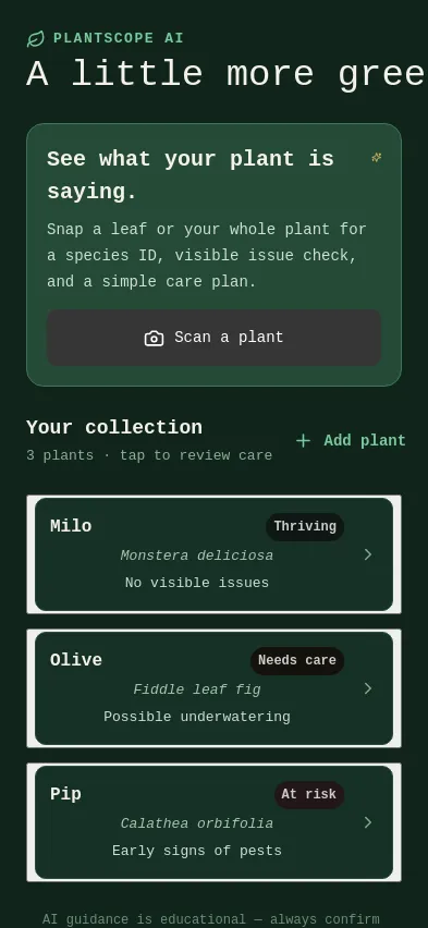PlantScope AI