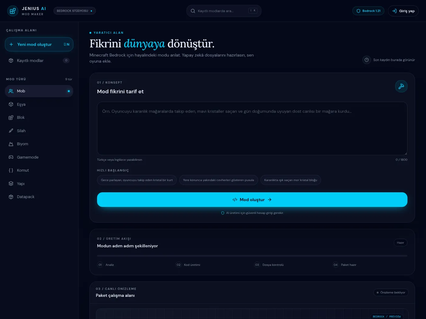Jenius AI Mod Maker