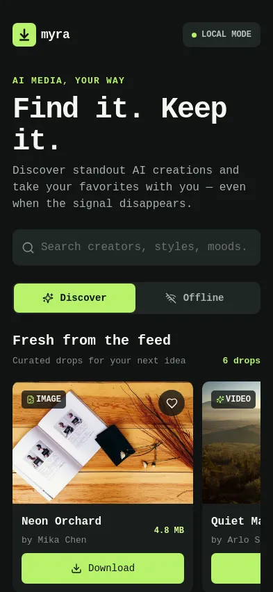 Myra AI Downloader