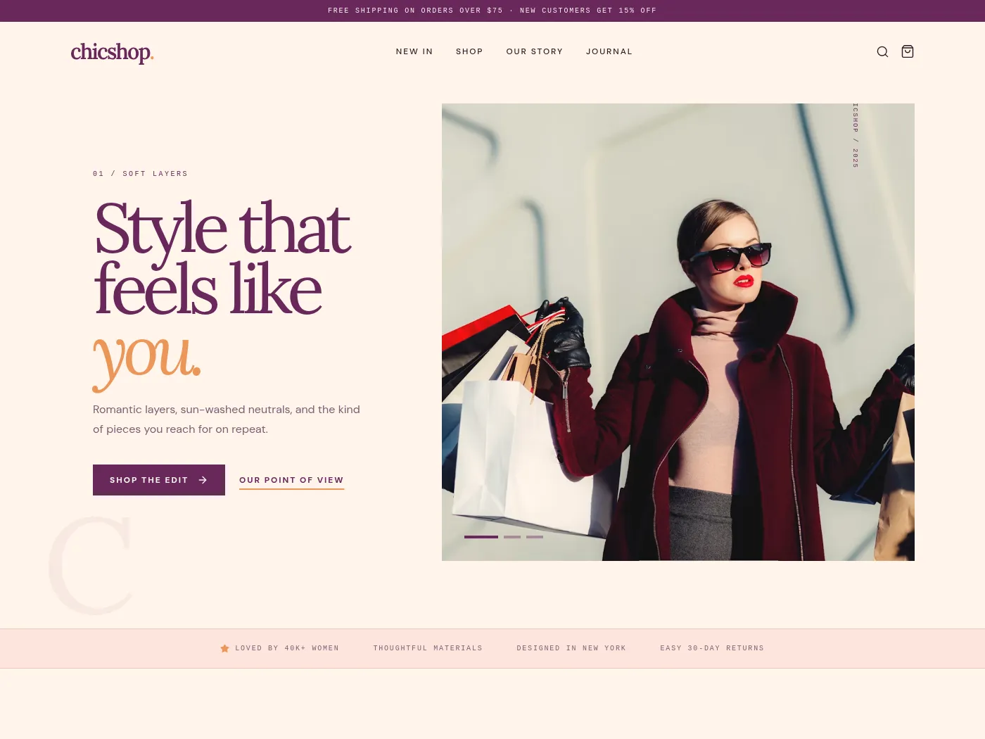 ChicShop Theme Page