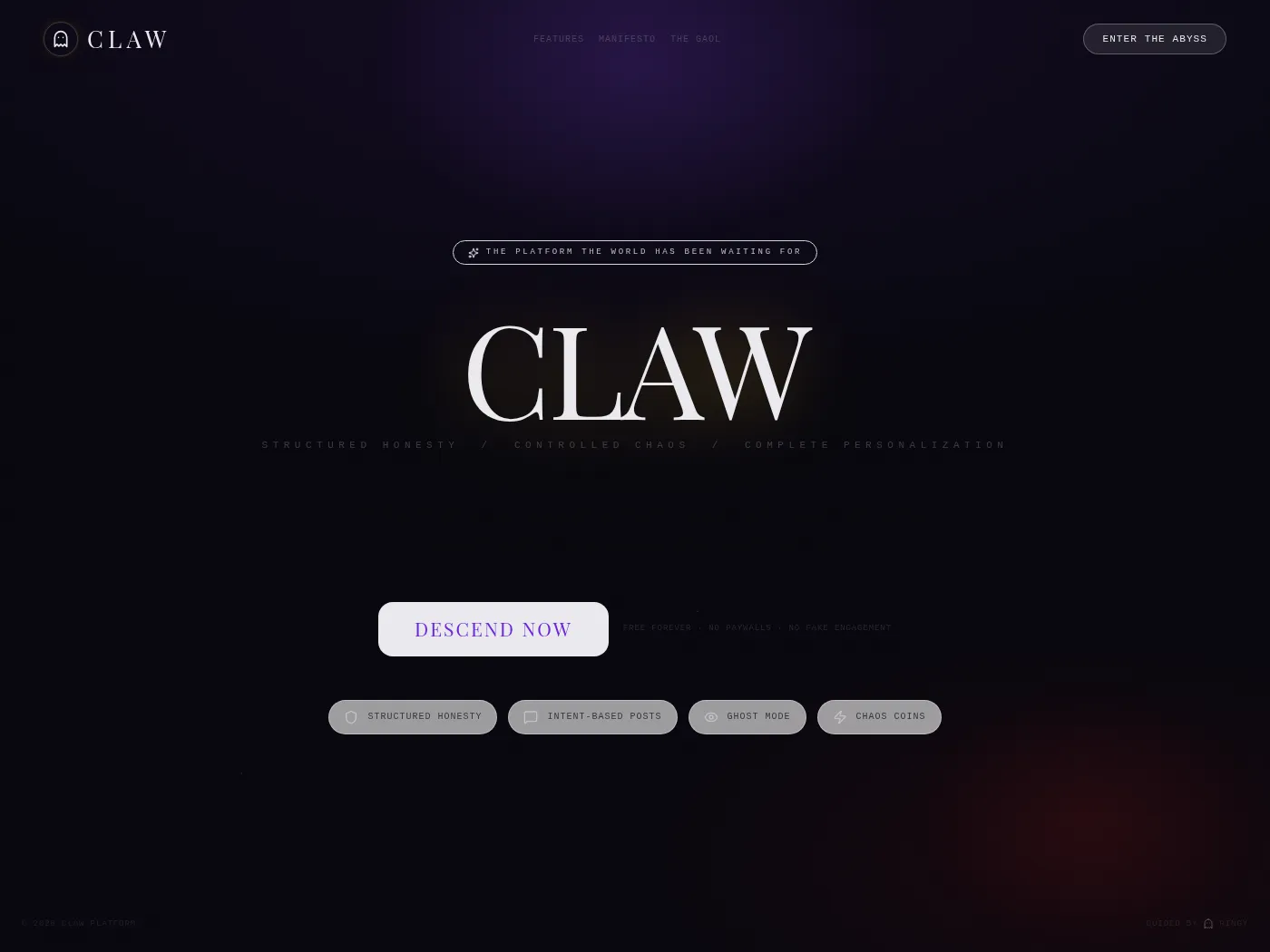 CLAW Social Platform