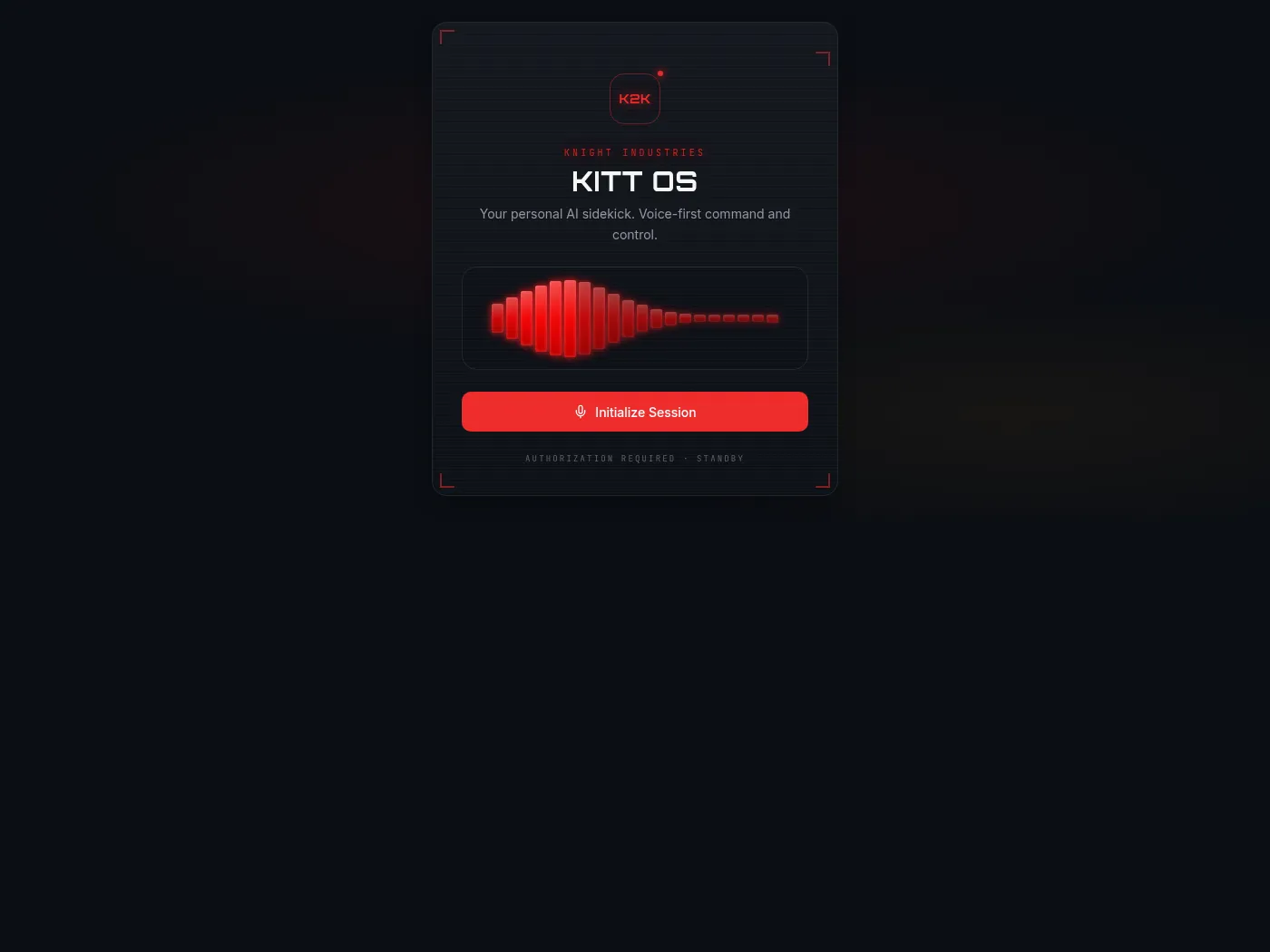 KITT OS Dashboard