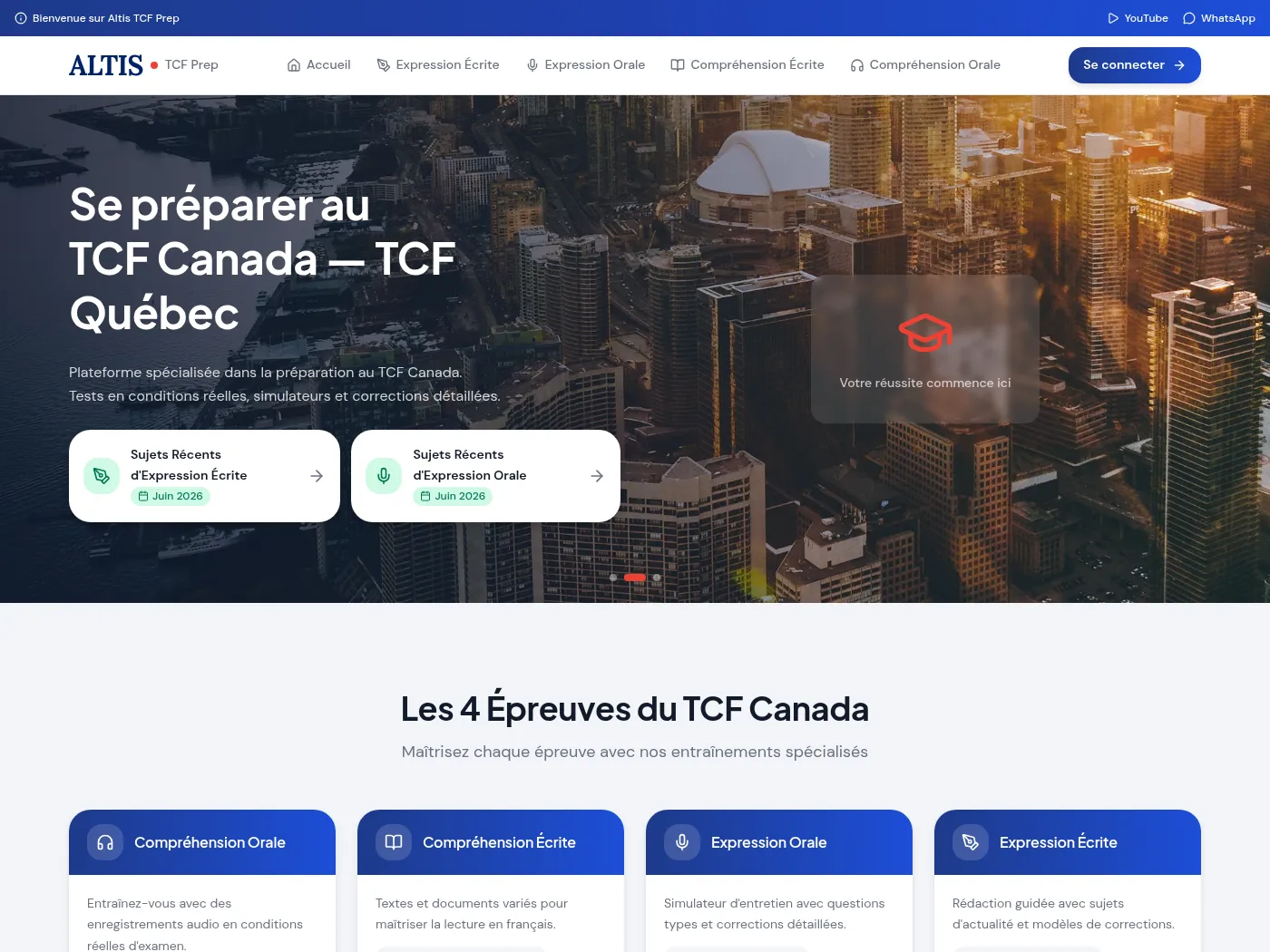Altis TCF Prep App