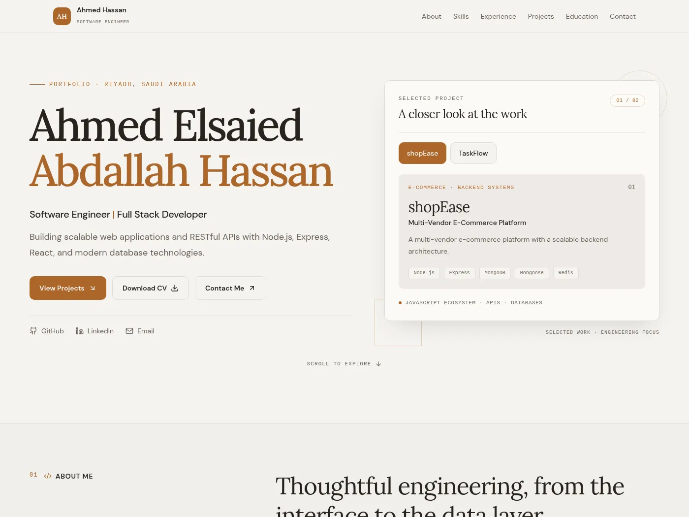 Ahmed Hassan Portfolio