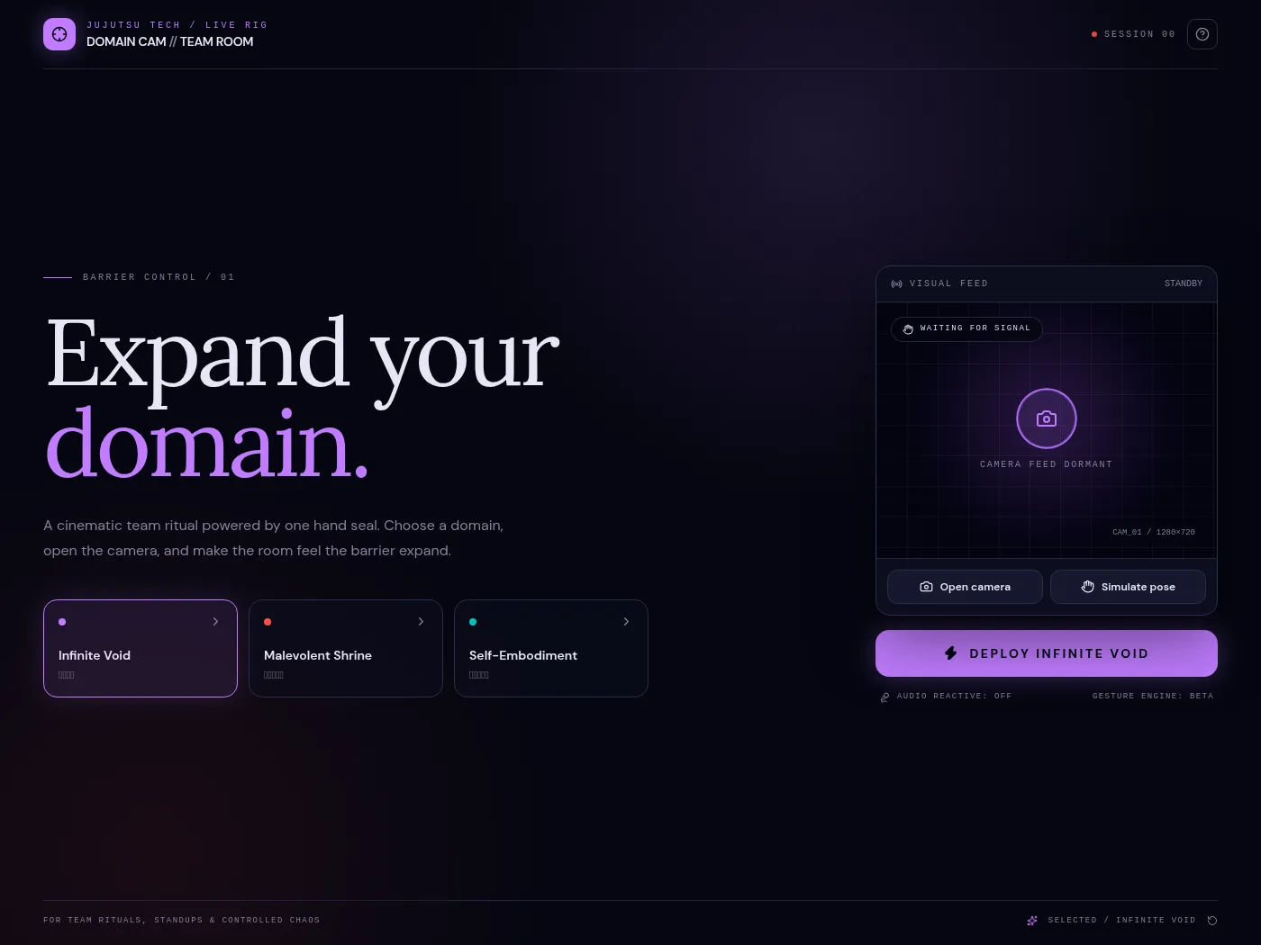 Domain Expansion Cam FX