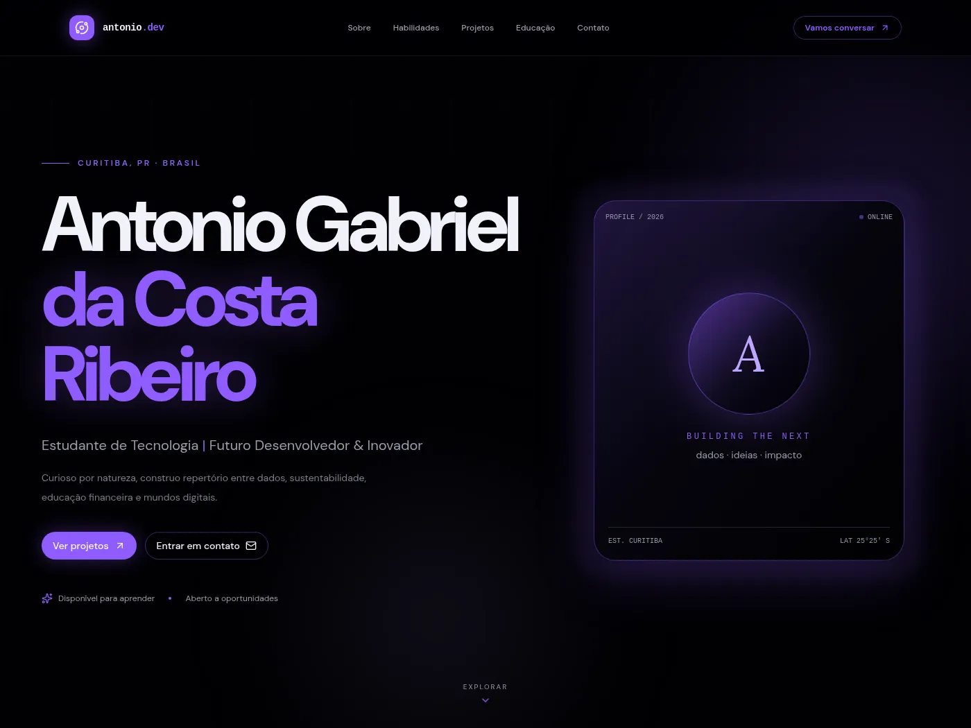 Antonio Ribeiro Portfolio