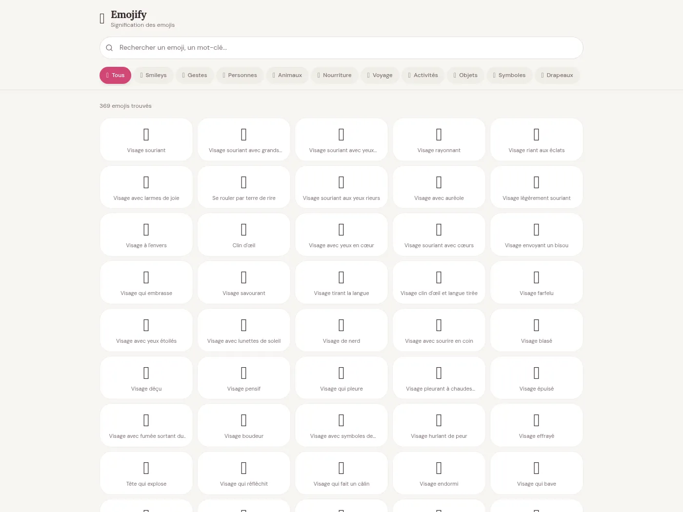 Emojify Meaning Finder