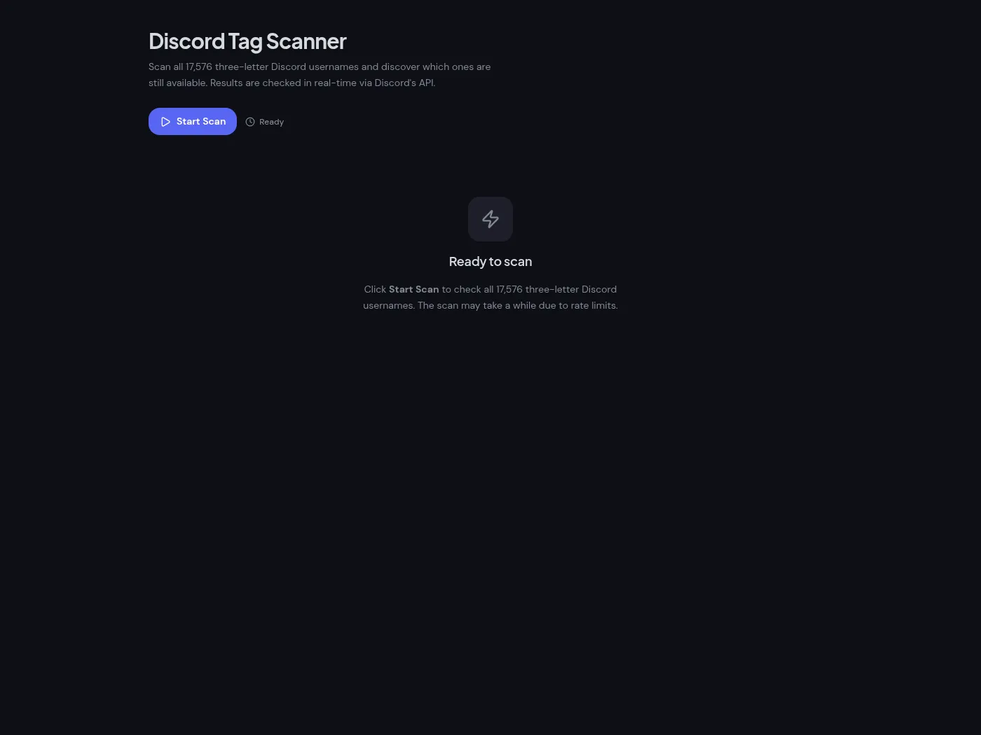 Discord Tag Scanner