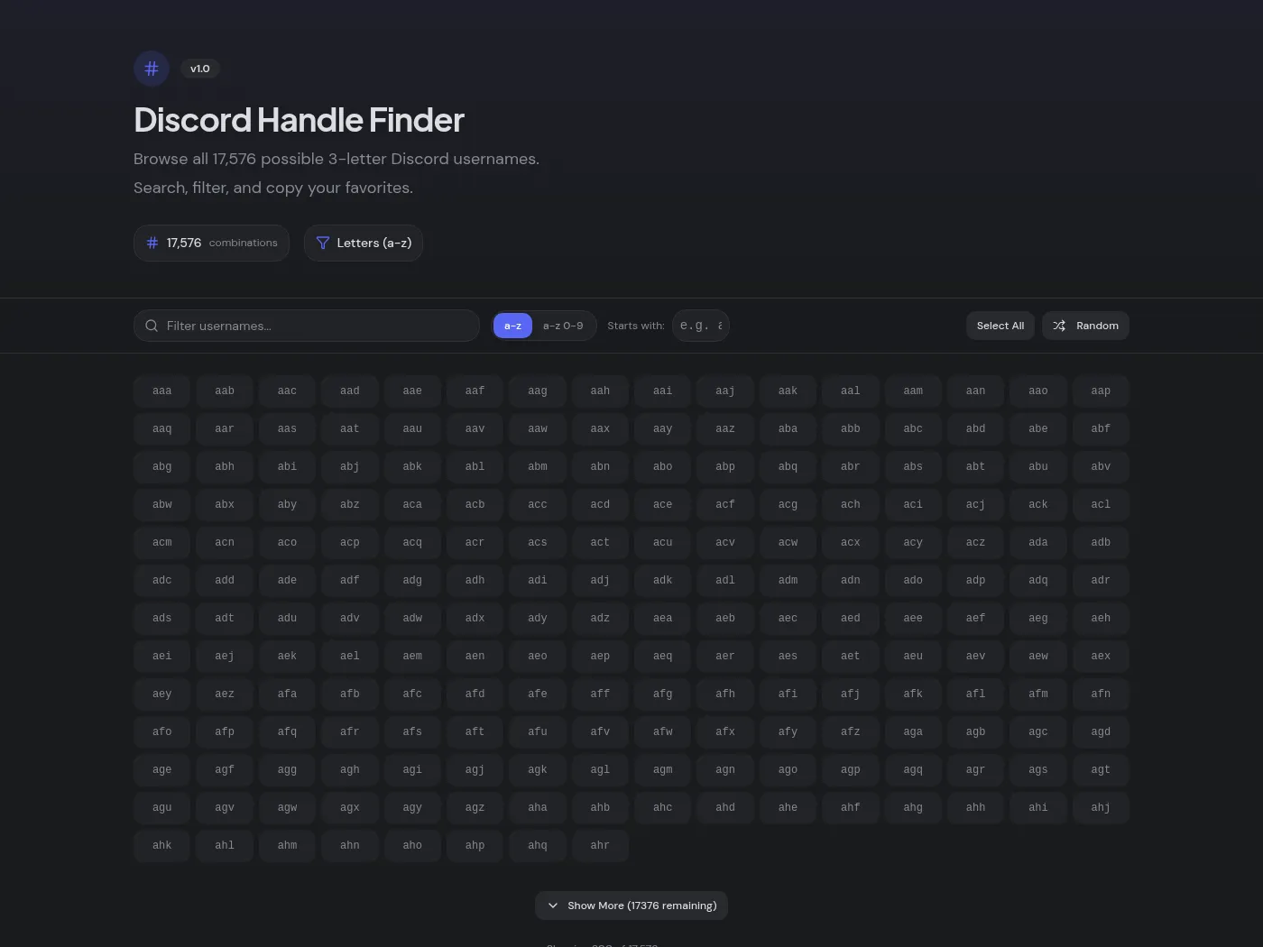 Discord Handle Finder