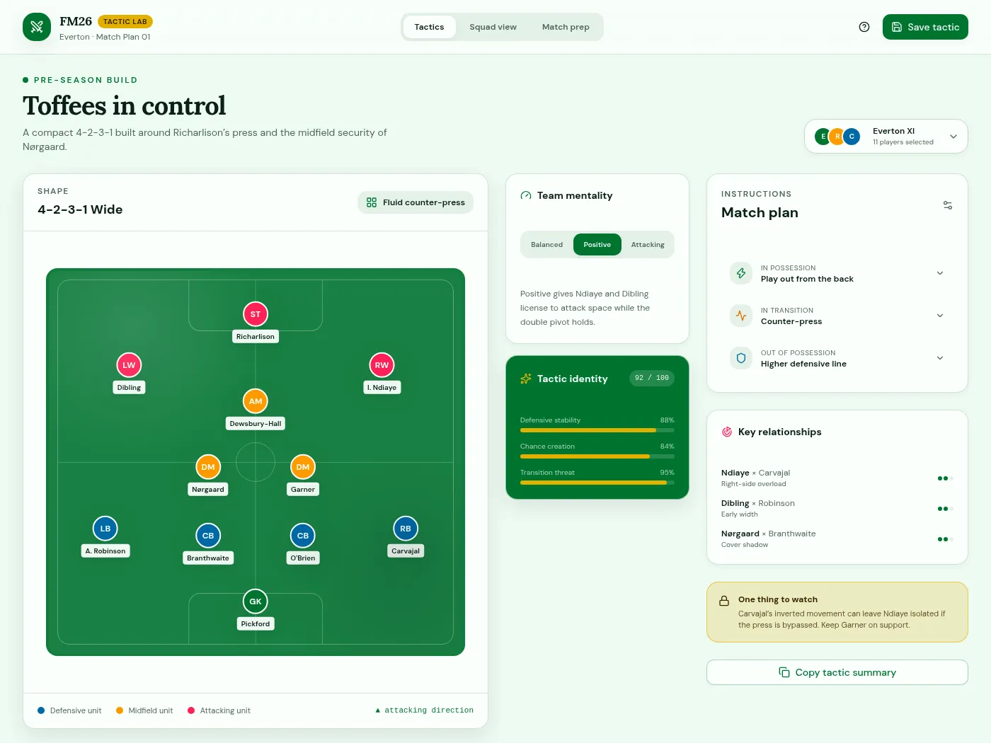 FM26 Tactic Builder