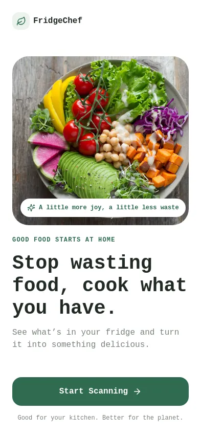 FridgeChef Mobile App
