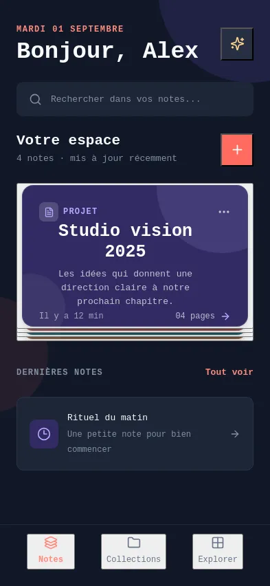 3D Notes Mobile App