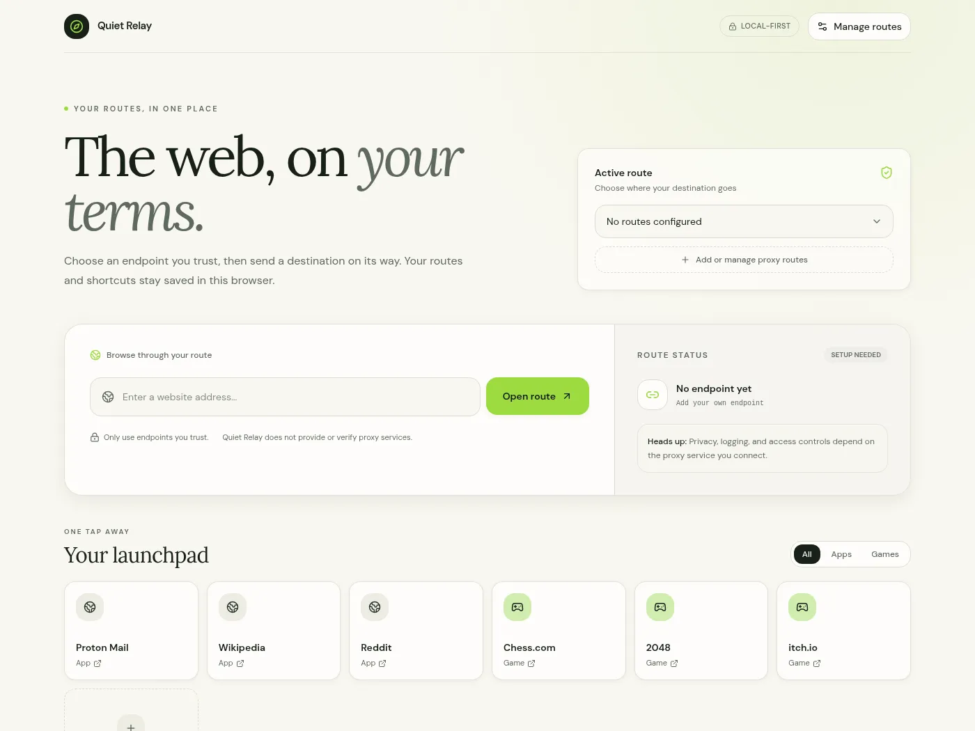 StealthWeb Proxy Hub