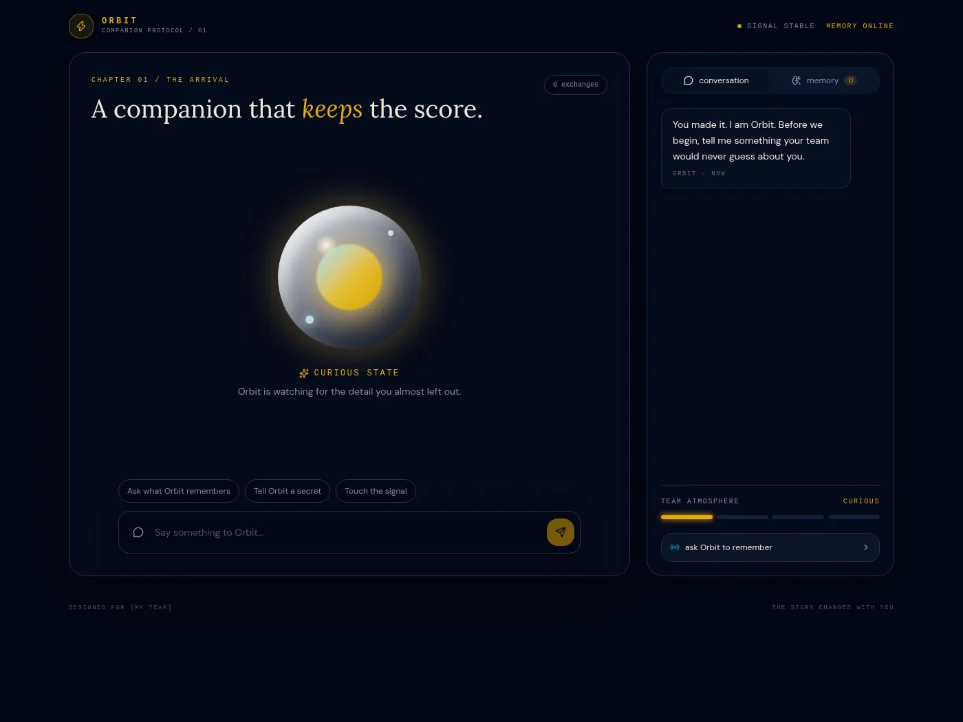 Orbital AI Companion