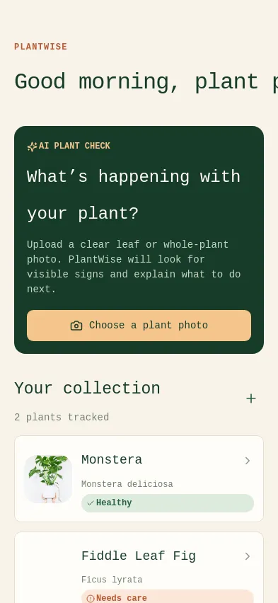 PlantWise AI Detector