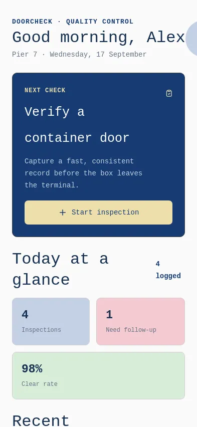 DoorCheck Mobile