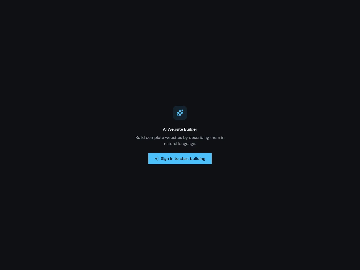 Blink AI Website Builder