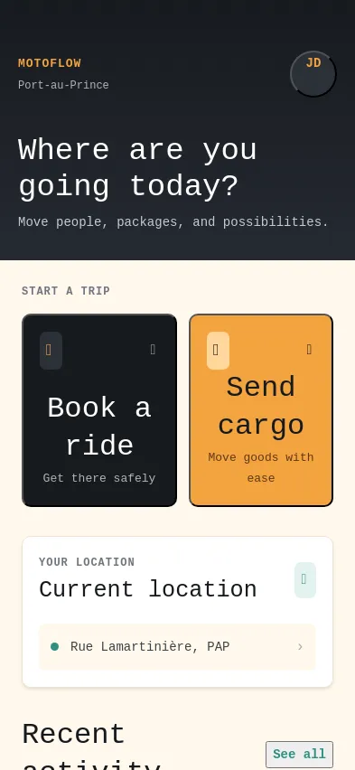 MotoFlow Ride & Cargo