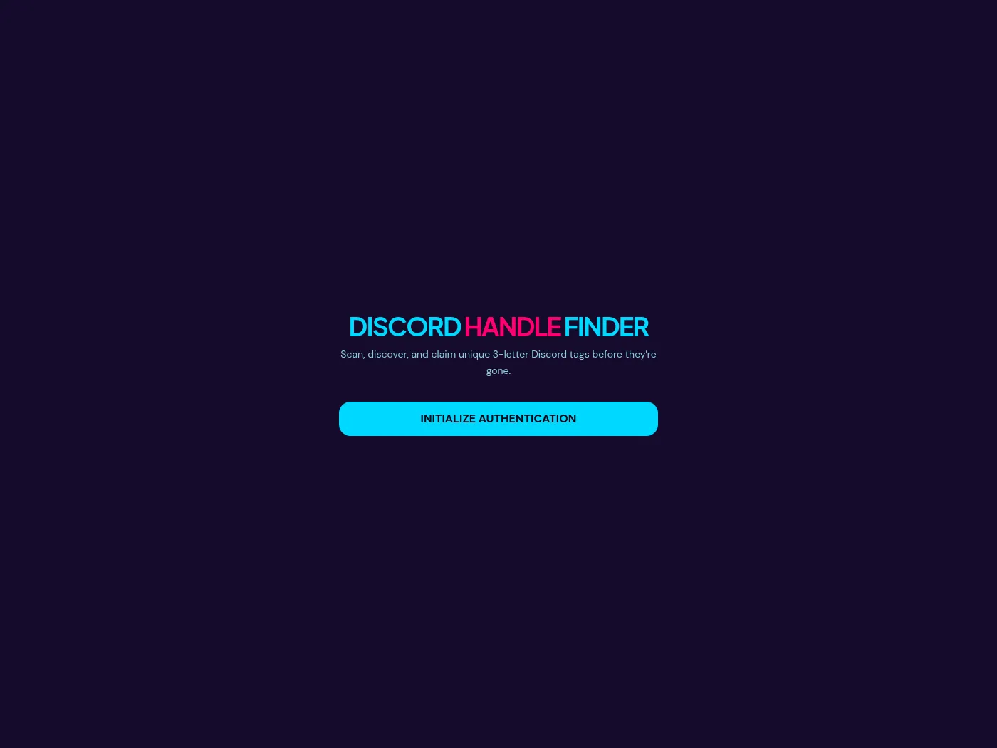 Discord Handle Finder