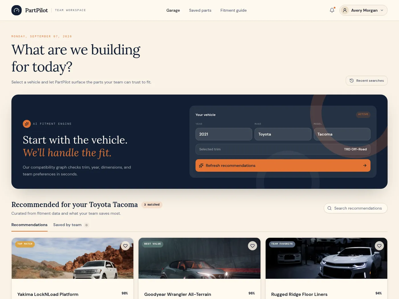 AutoPart AI Recommender
