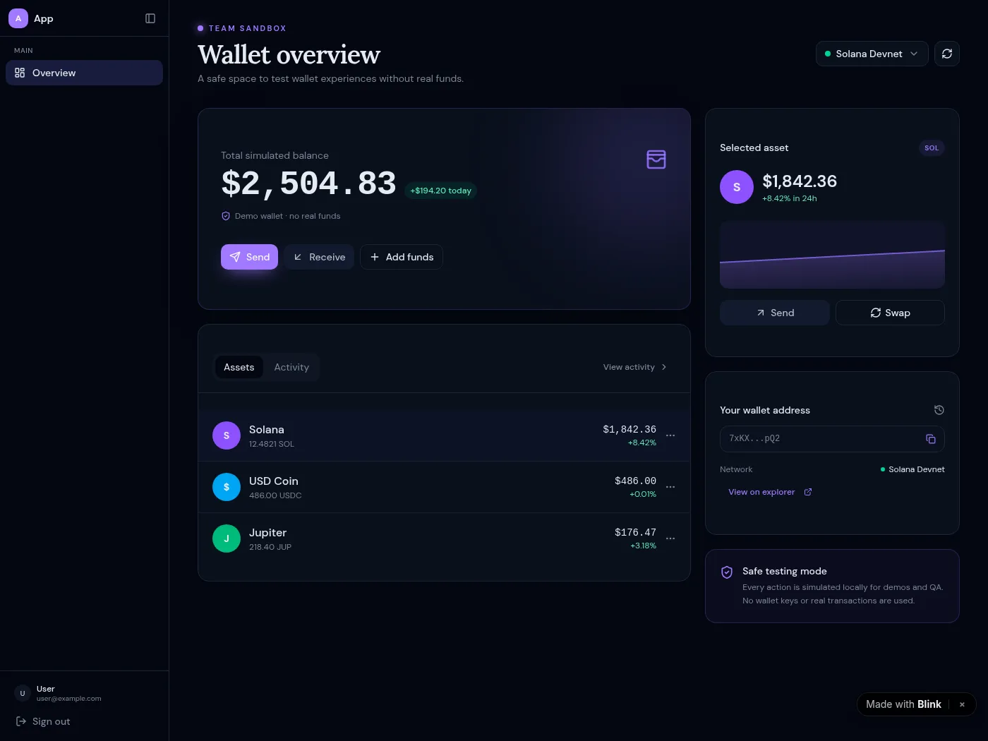Phantom Wallet Simulator
