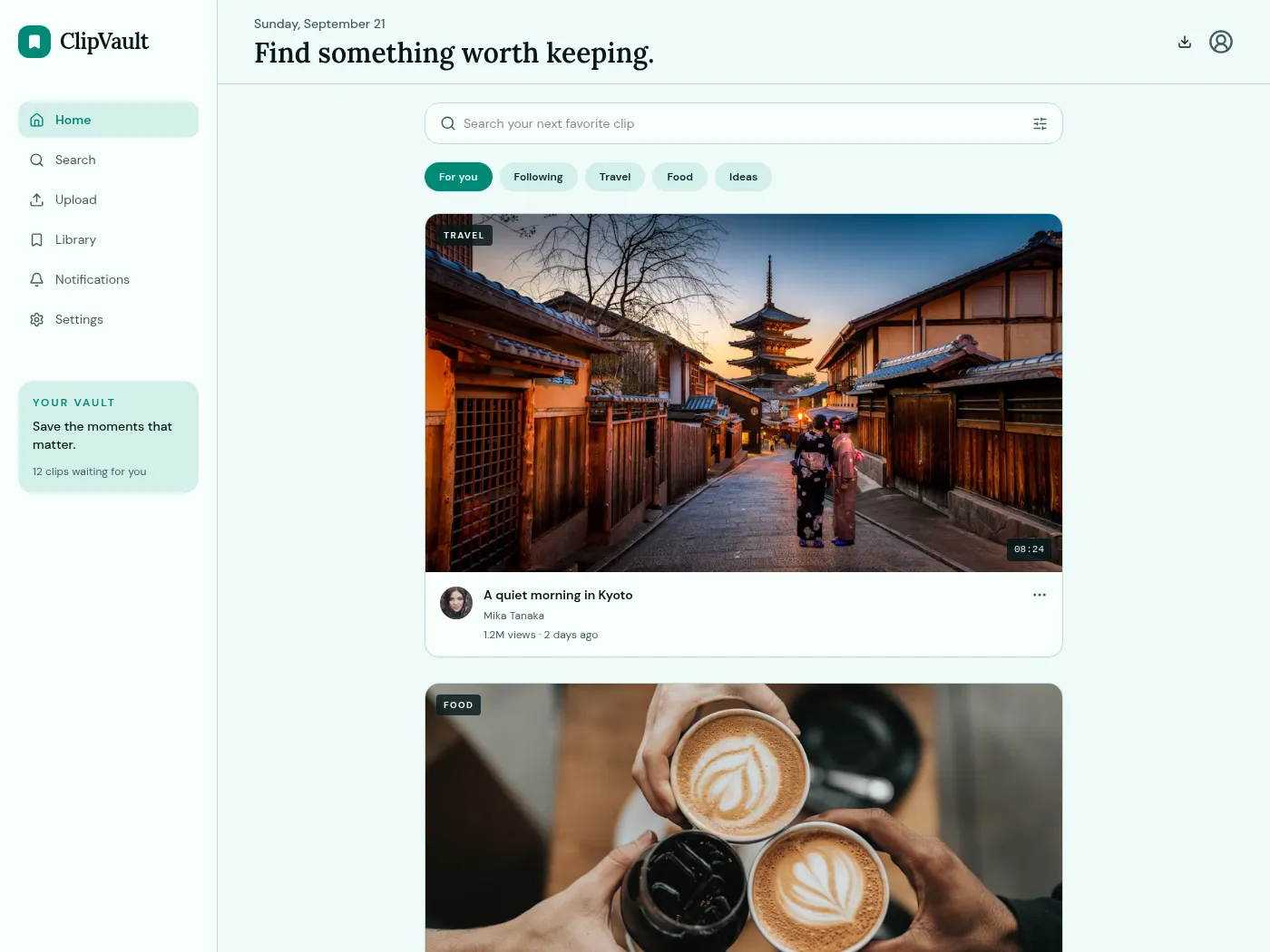 ClipVault MVP
