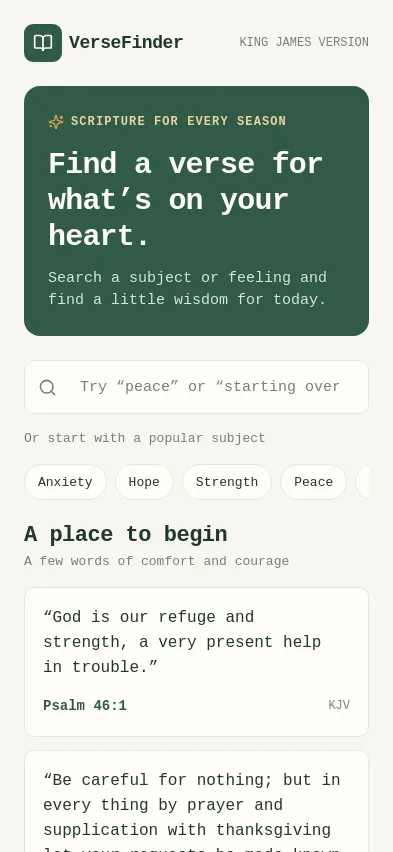 VerseFinder Mobile