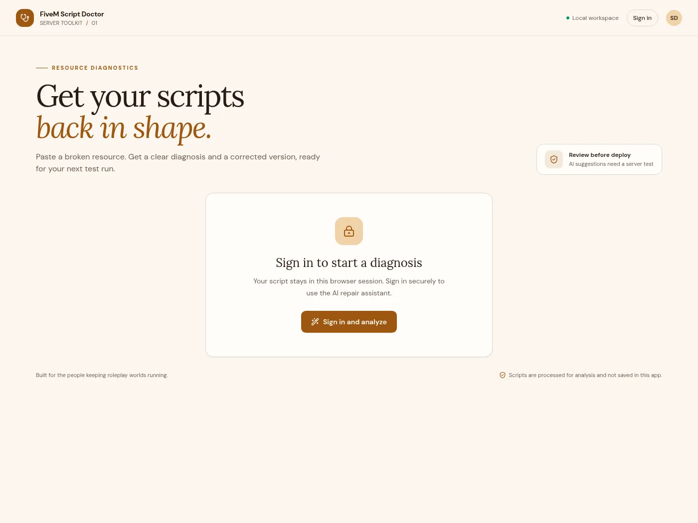 FiveM Script Doctor