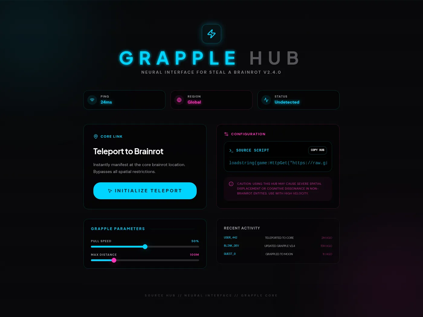 Grapple Teleport Hub
