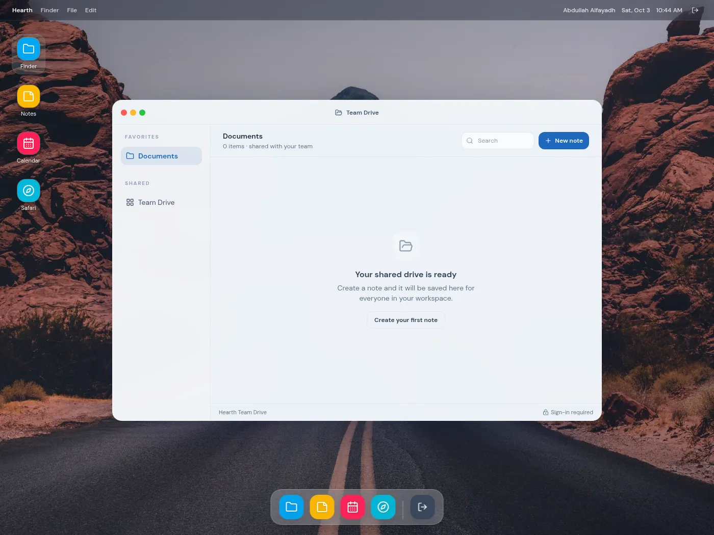 MacOS Web Workspace
