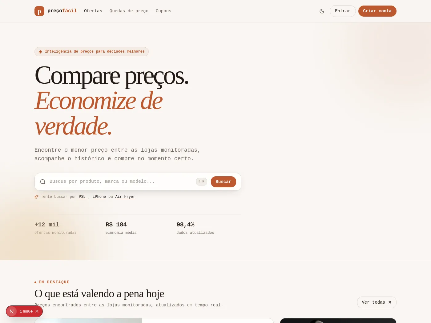 PreçoFácil — Price Comparison Suite