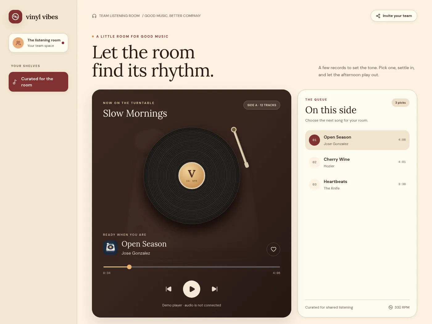 Vinyl Vibes Player