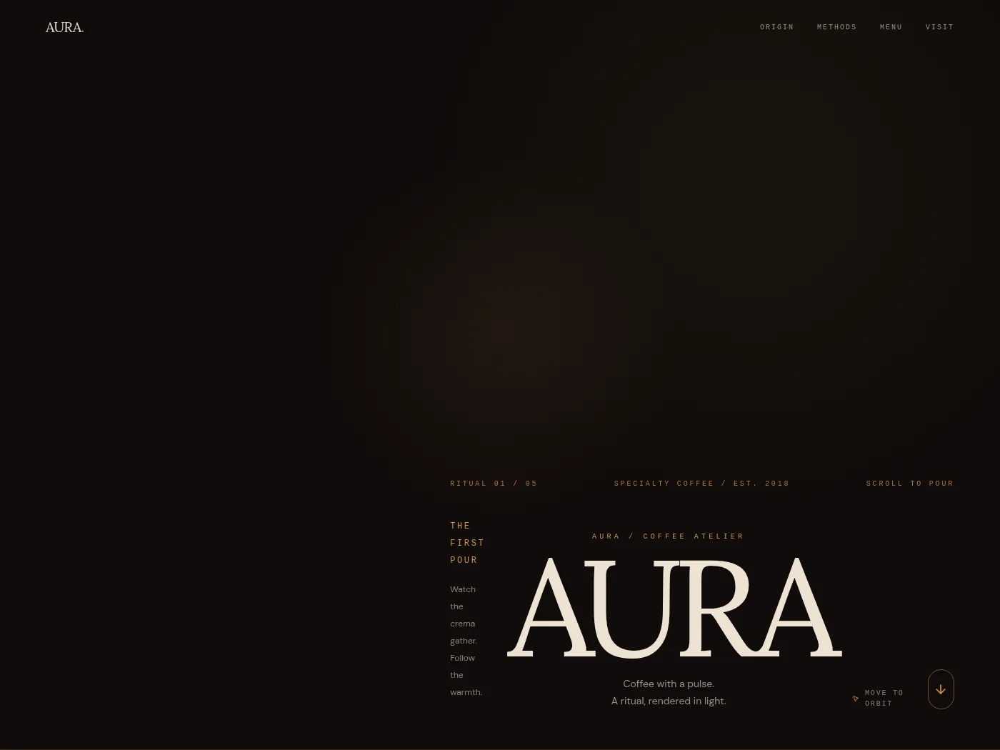 AURA Coffee 3D Experience