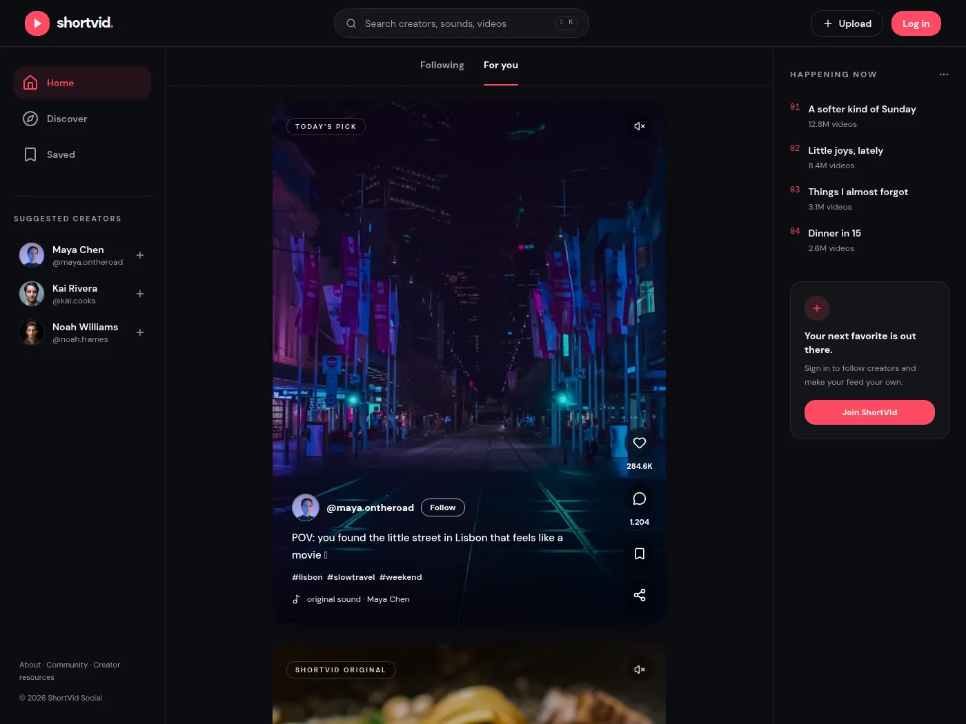 ShortVid Social