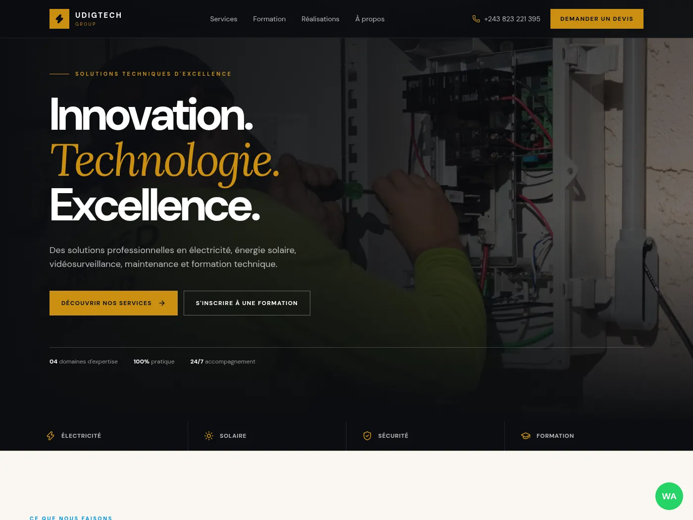 UDIGTECH Group Website