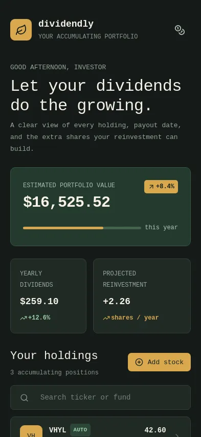Dividend Tracker Pro