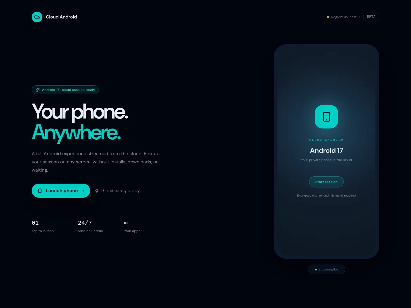 Cloud Android Phone