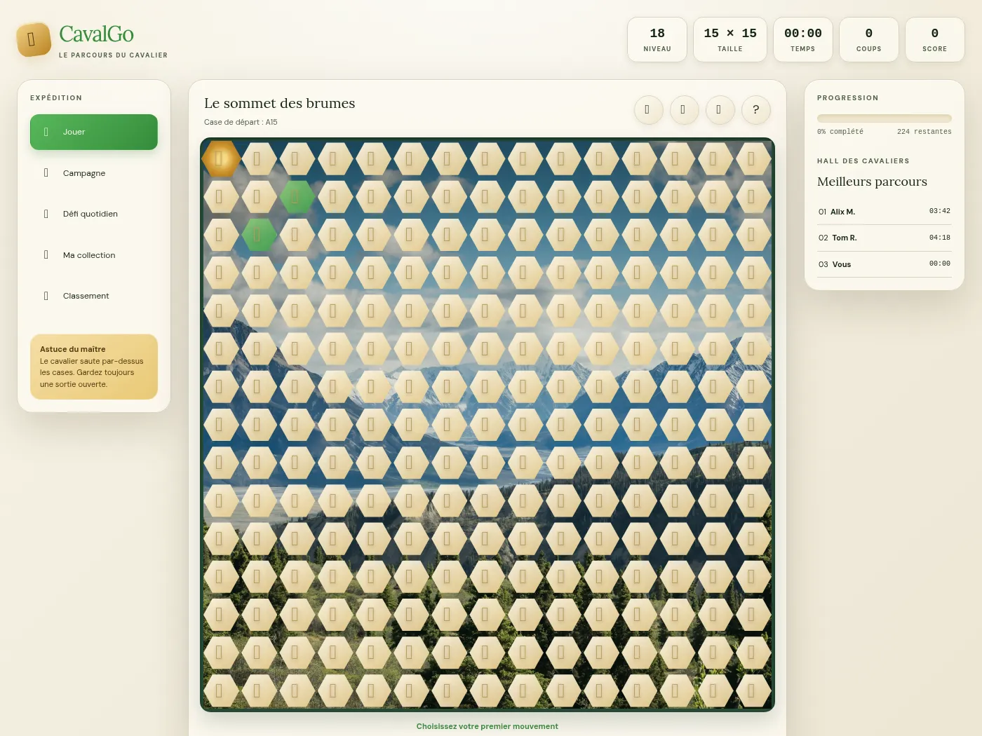 CavalGo Hex Chess Adventure