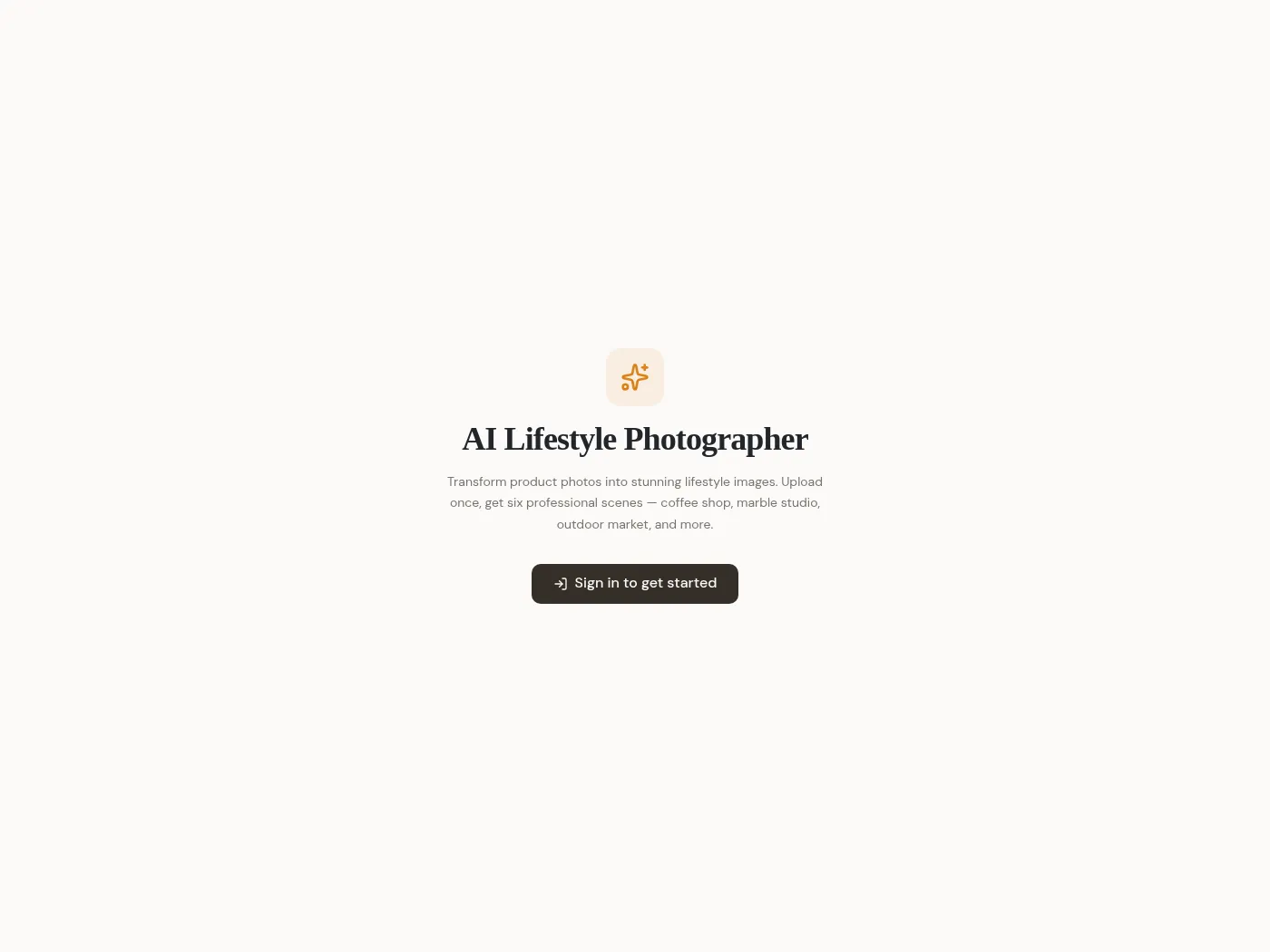 AI Lifestyle Photographer