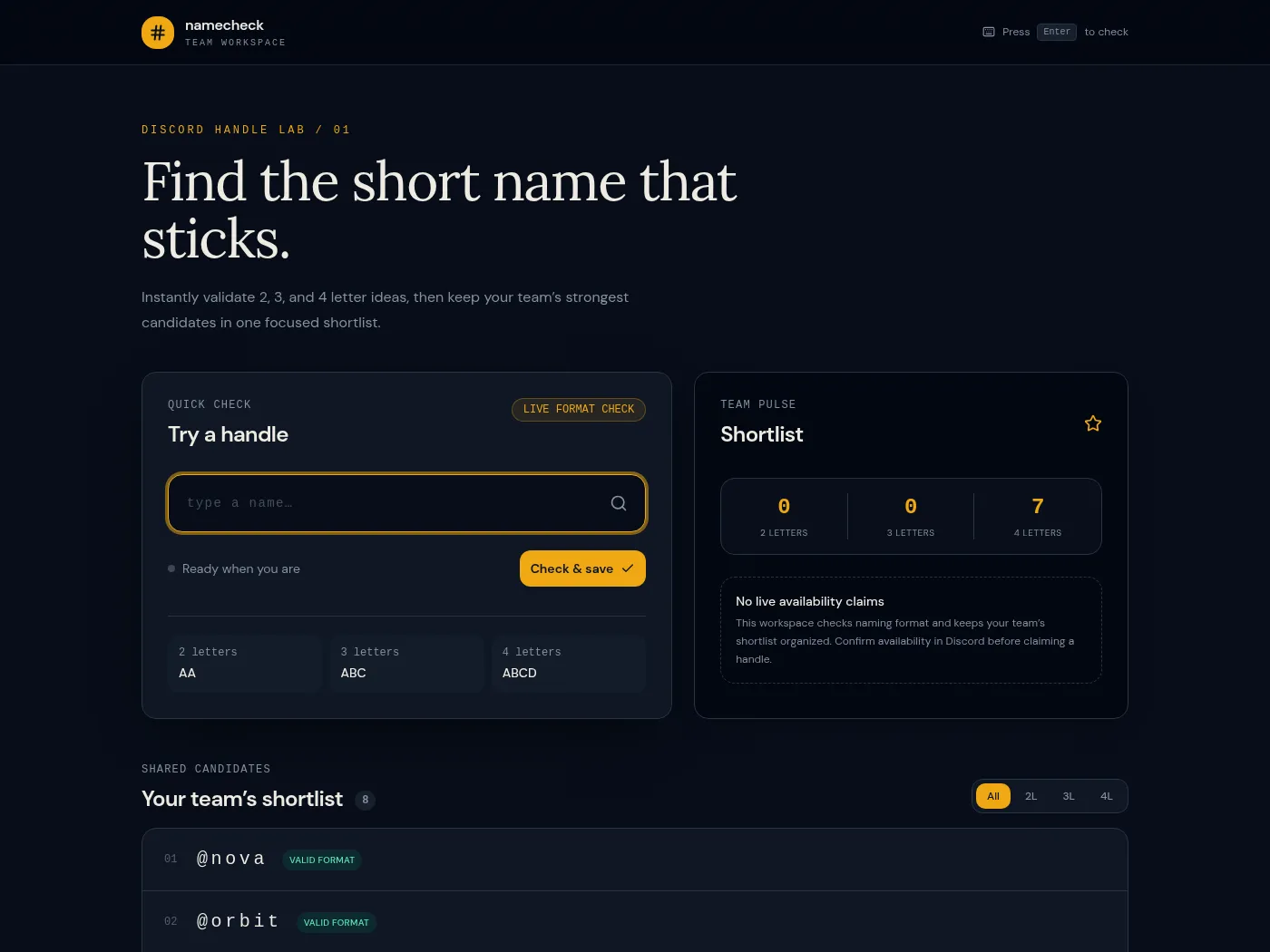 Discord Name Checker