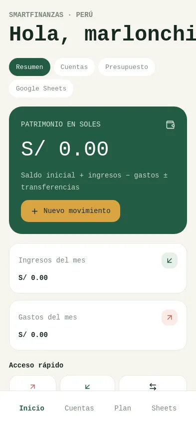 SmartFinance Perú App